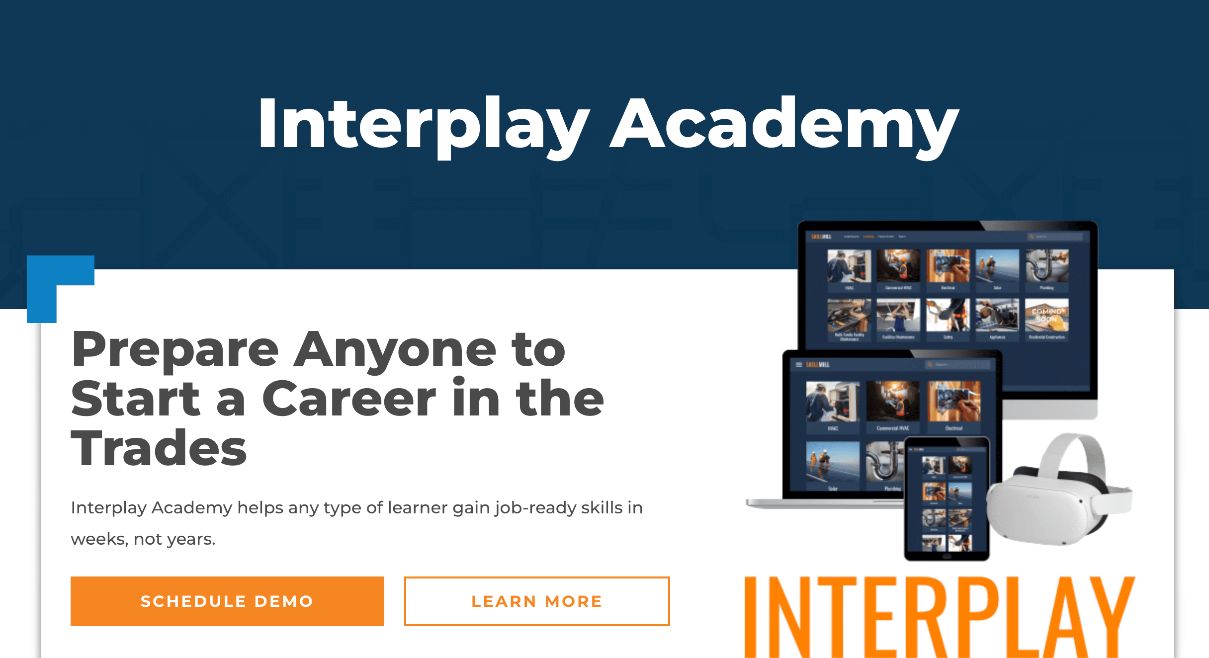 Certificate Program for Building Trades | Interplay Academy