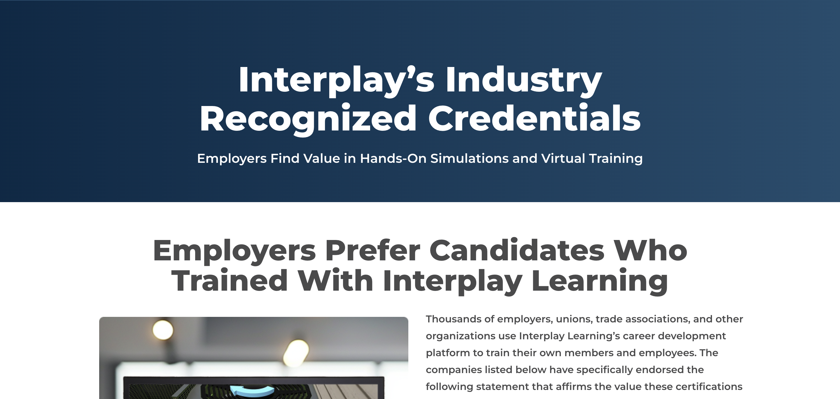 Interplay's Industry Recognized Credentials - Interplay Learning